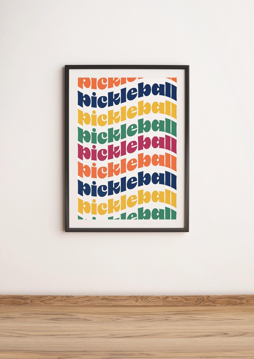 Pickleball Text Poster CUSTOMIZABLE Prints for Pickleball Fans - Etsy