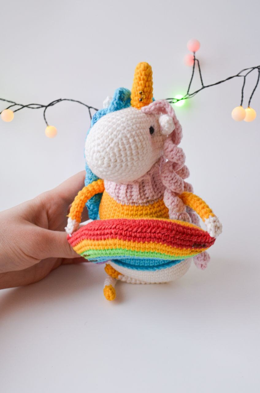 LGBT Pride Gift Plush Rainbow Unicorn Soft Stuffed Toy Pansexual Flag ...