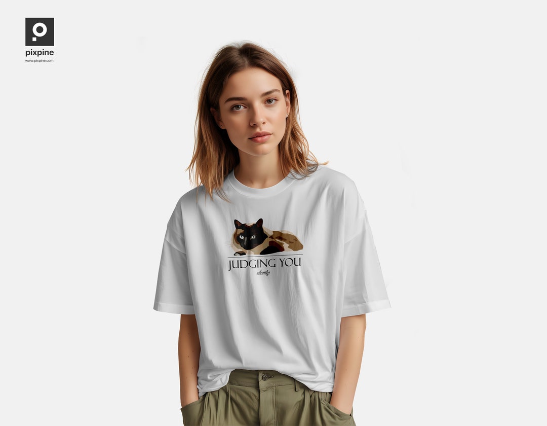 Judging You Silently Siamese Cat SVG Digital File PNG Instant Download Clip Art for Tshirt - Etsy