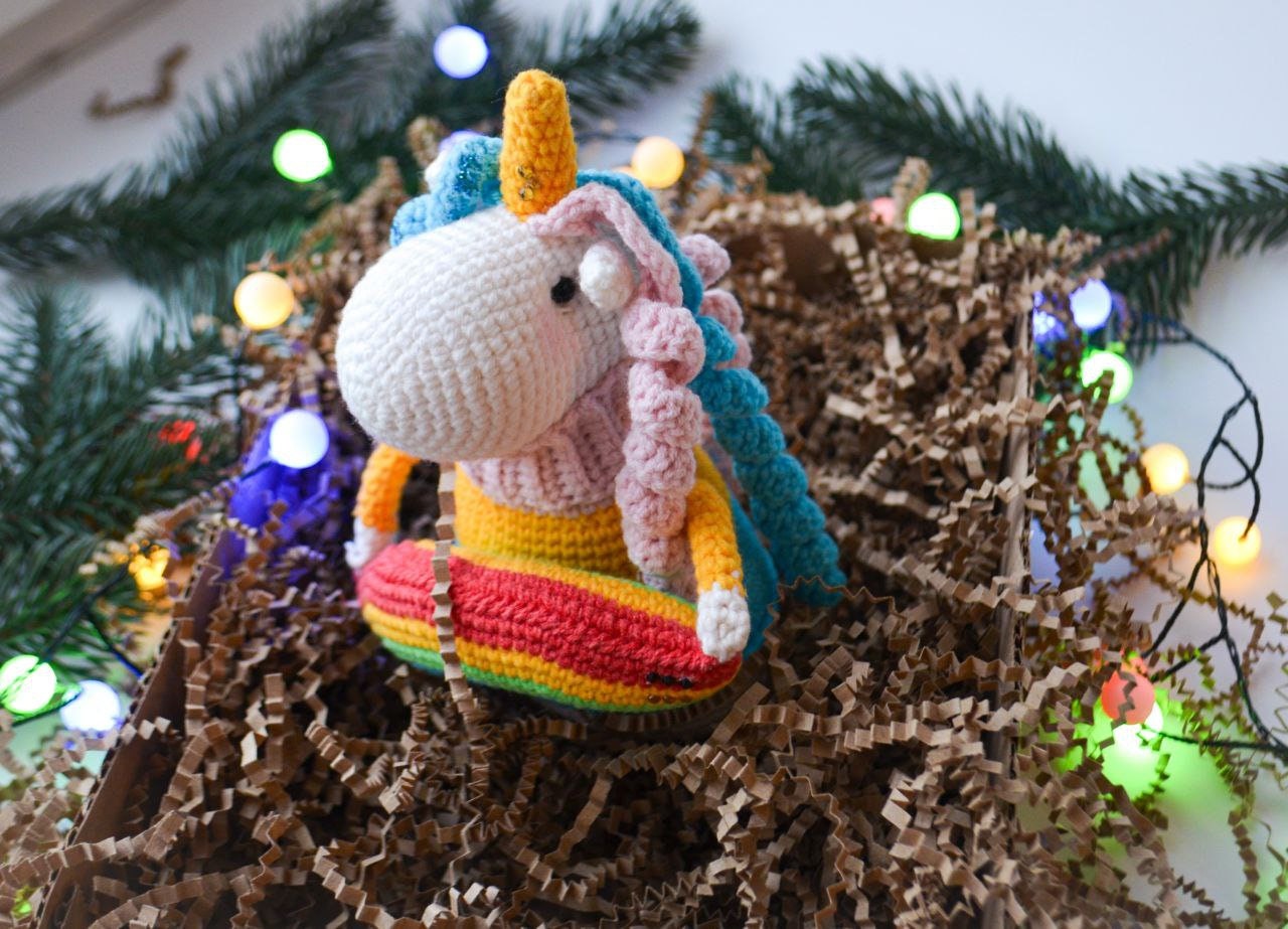 LGBT Pride Gift Plush Rainbow Unicorn Toy - Etsy