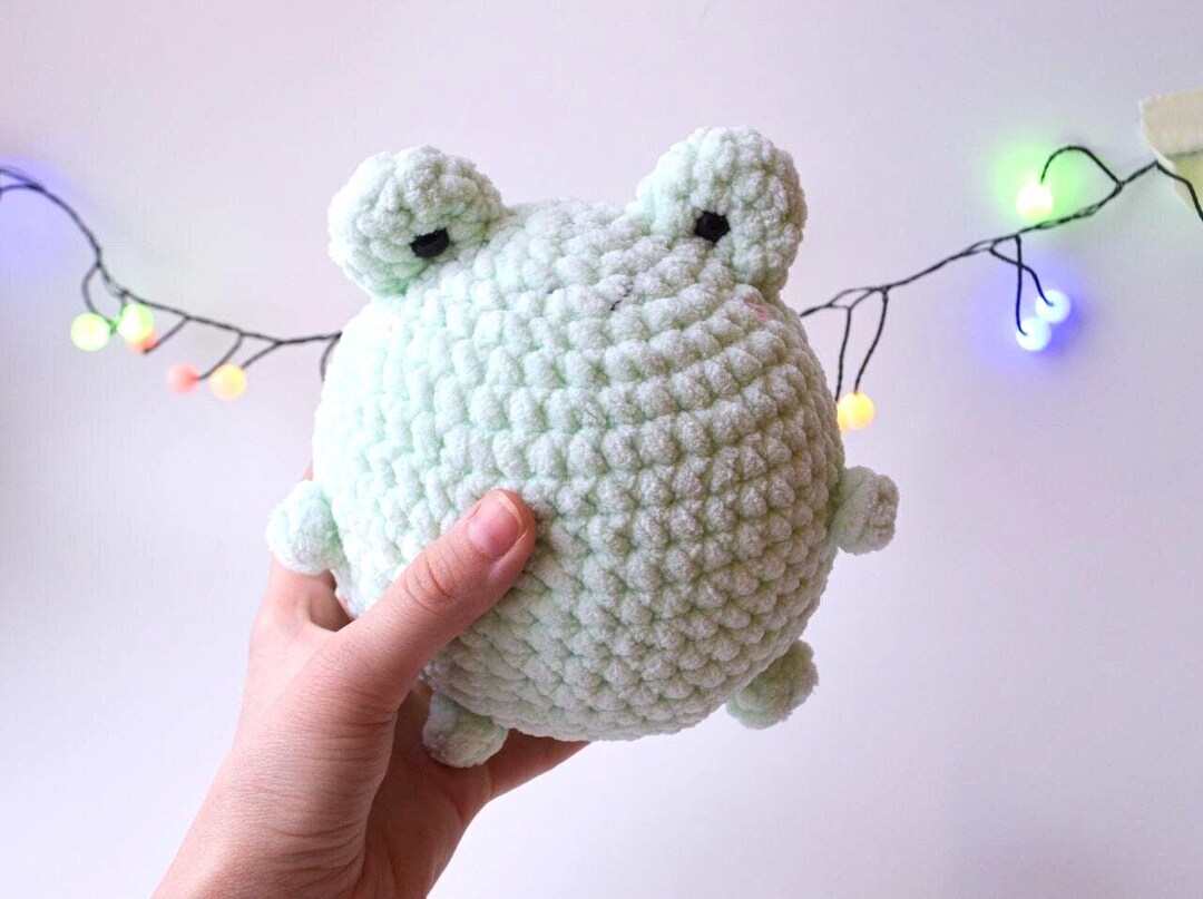 Fat Bulky Chubby Bun Loaf Frog Plush Crochet Stuffed Amigurumi Toy - Etsy