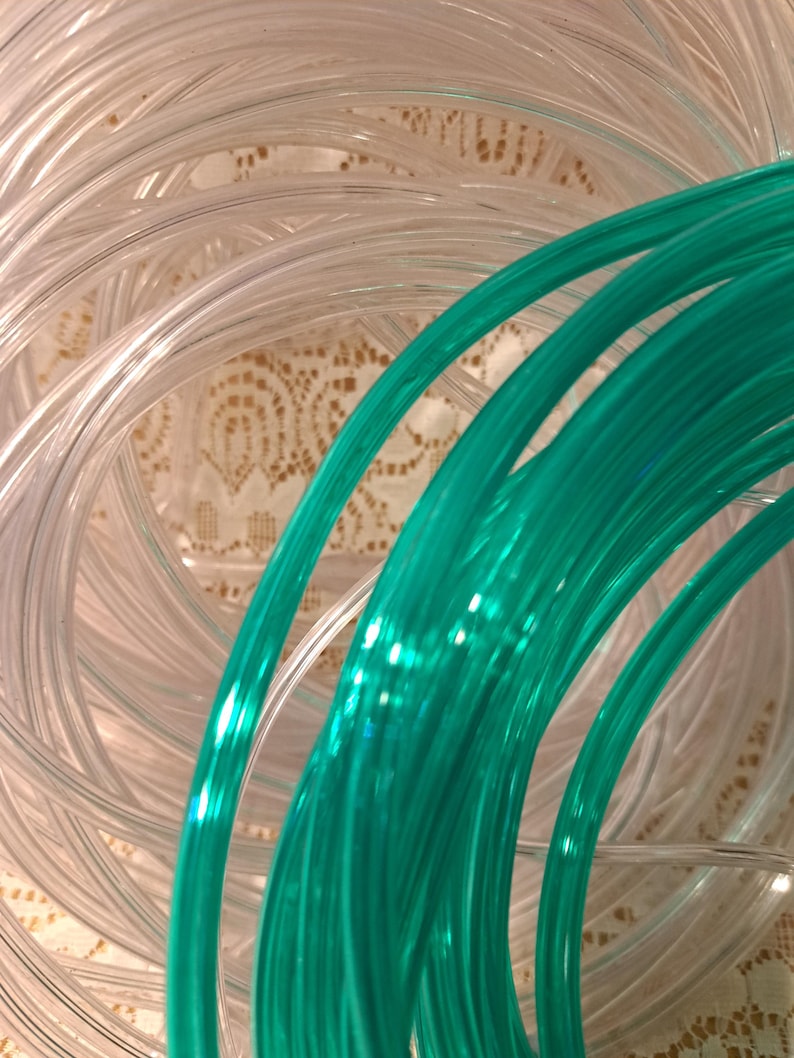 Vinyl Tubing, Clear and Green, Jewelry & Fishtank Accessories - Etsy