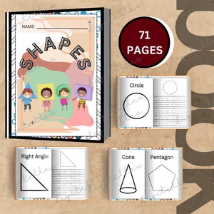 Printable Toddler Worksheet or Learning Books, Busy Book, Instant ...