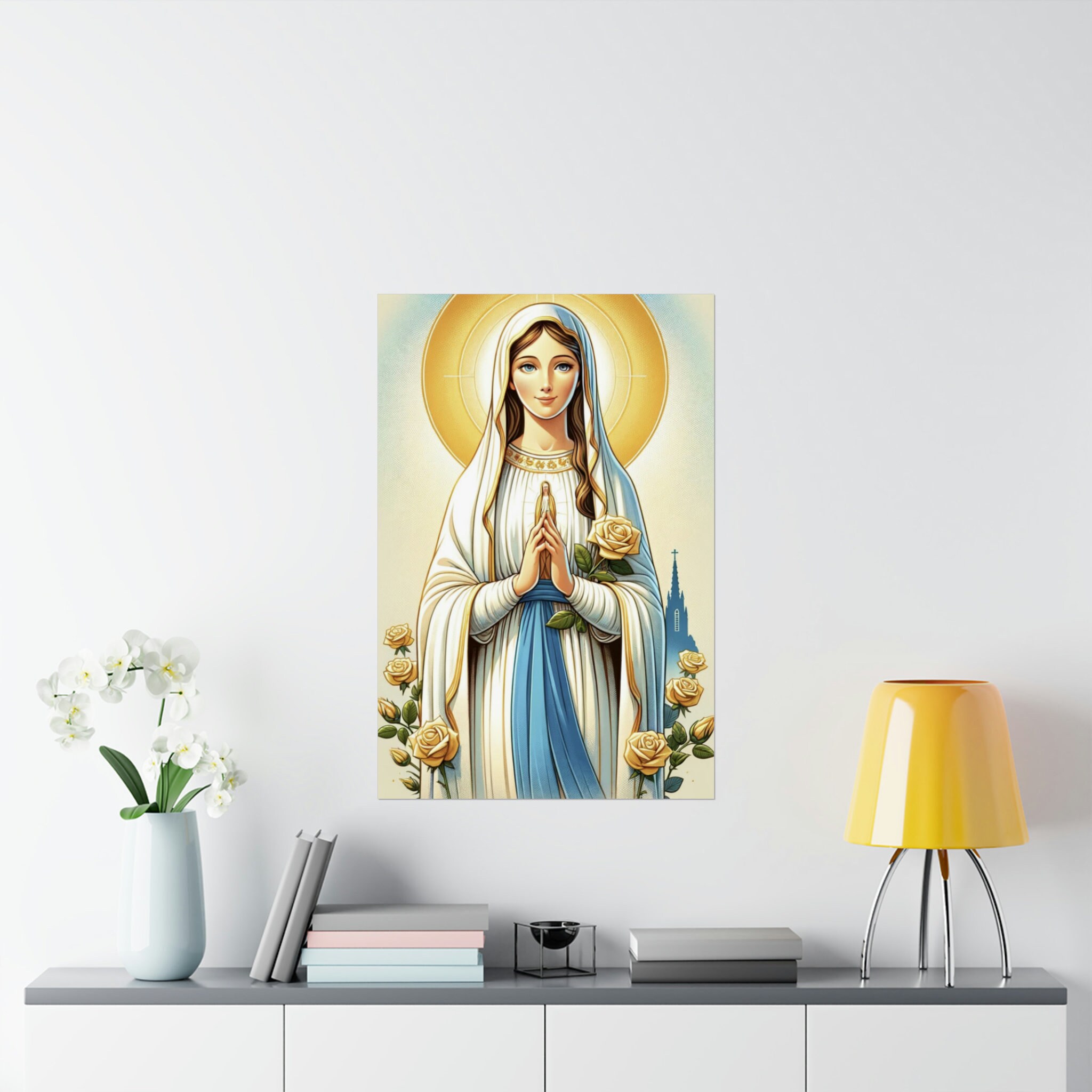 Our Lady of Lourdes matte Vertical Posters - Etsy