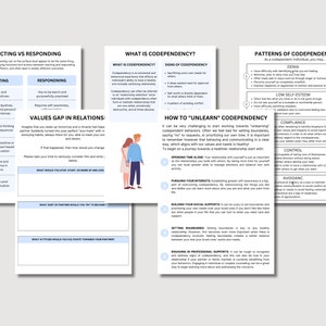 Codependency Worksheets to Build Confidence, Independence, Self Esteem ...