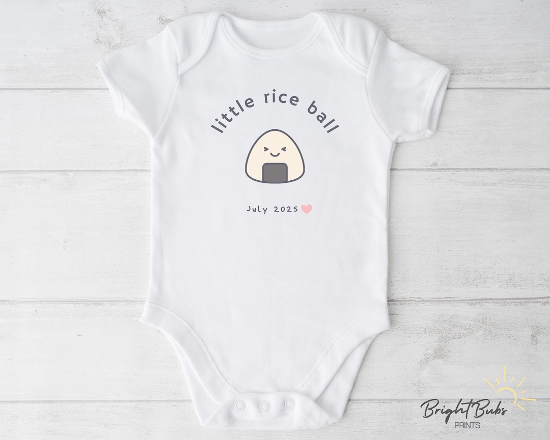 Personalized Rice Ball Onigiri Sushi Baby Onesies®, Sushi Rice Baby ...