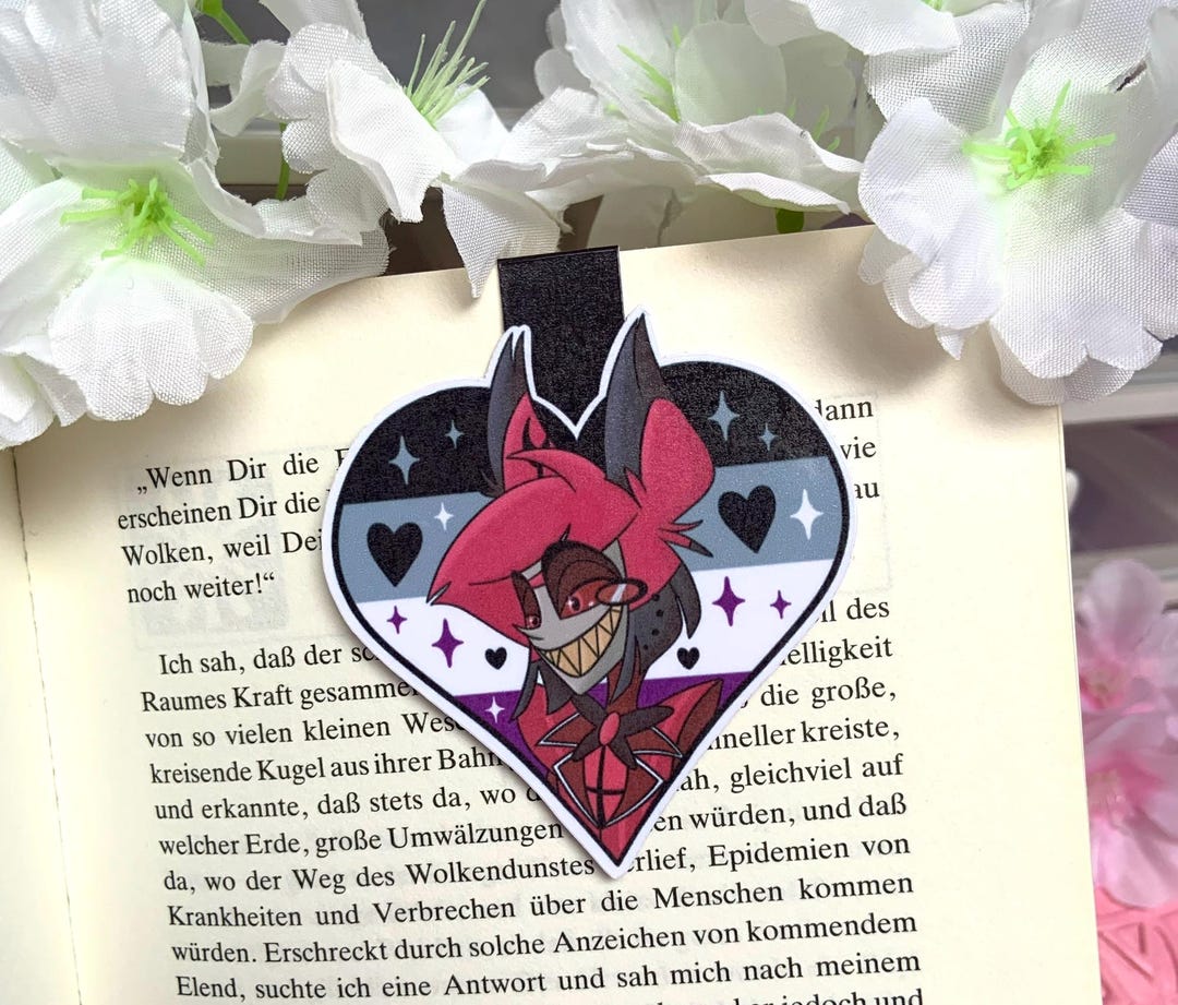 Alastor Magnetic Bookmark Ace Heart Asexual Radio Demon - Kawaii Cute ...