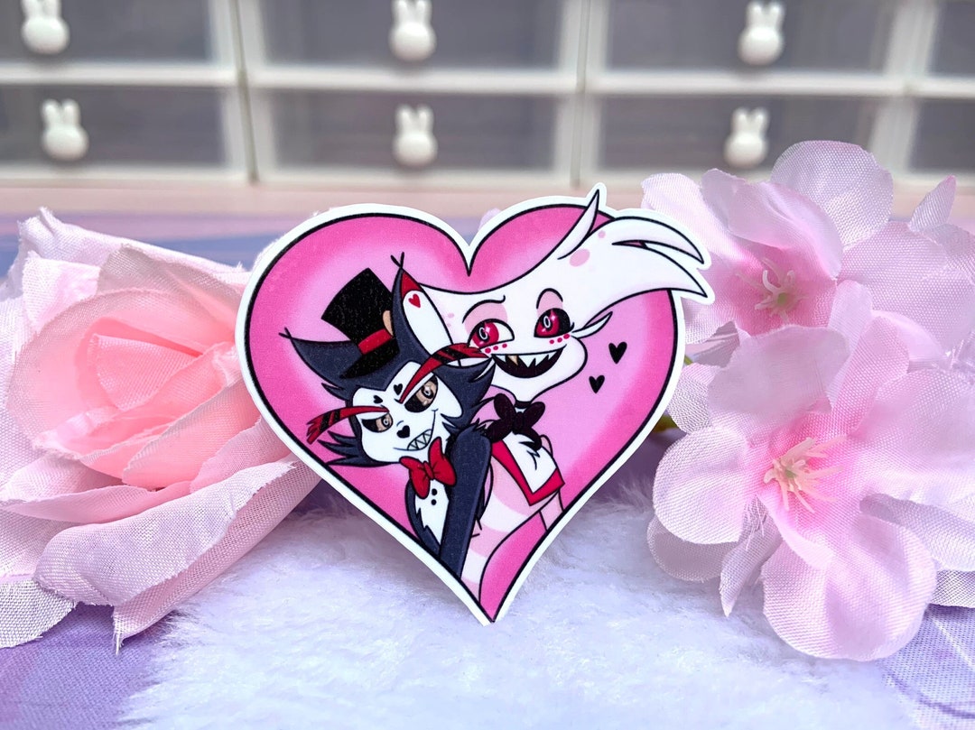 Huskerdust Heart Sticker Husk Angel Dust - Waterproof Glossy Pink ...