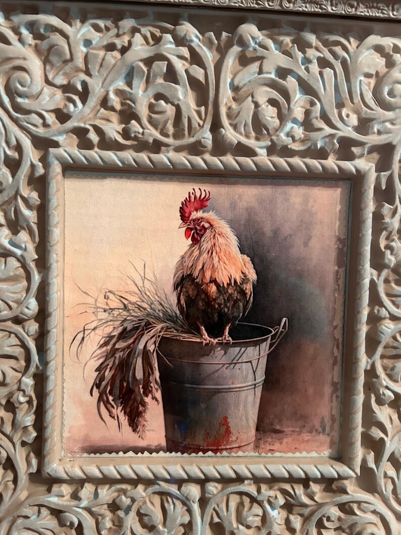 Fancy Rooster Wall Art - Etsy