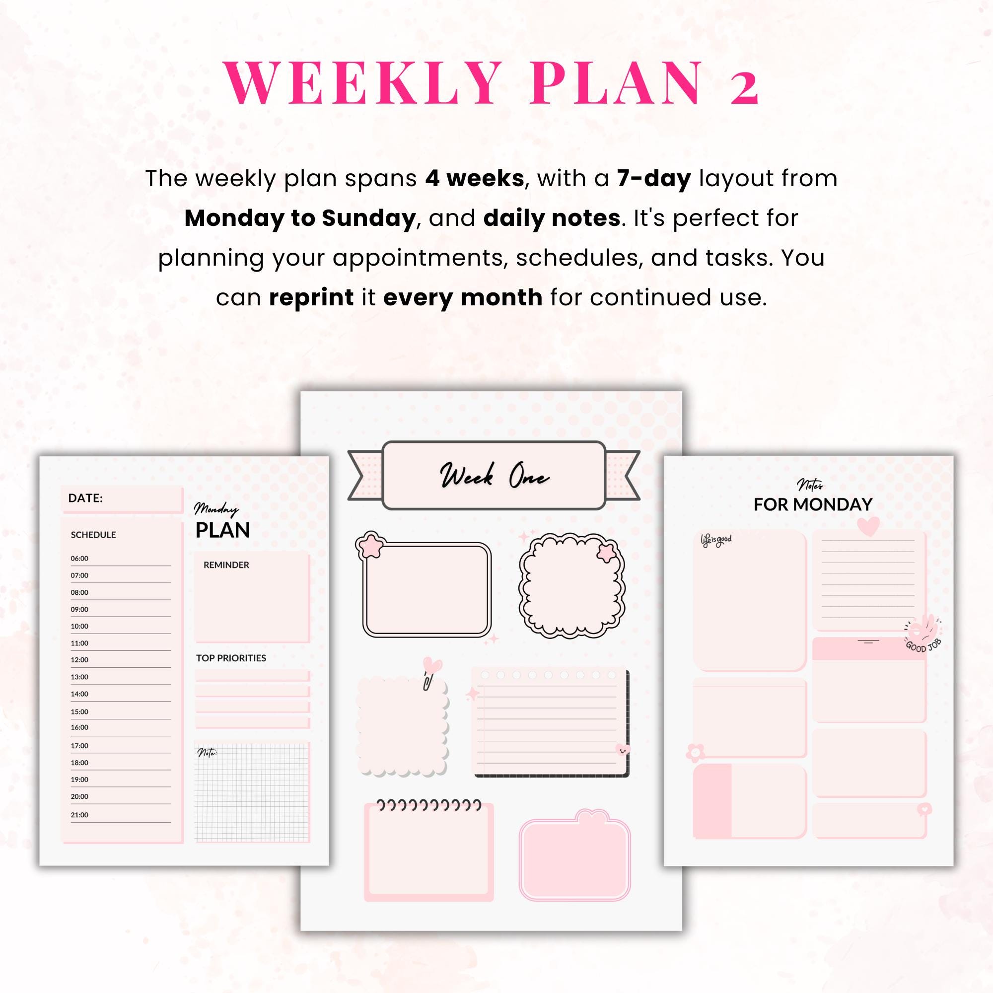 Ultimate Printable Planner Undate A4 Organized Life Planner ...