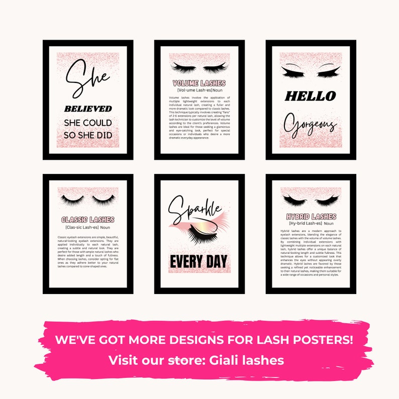 Lash Room Decor, Printable Gift for Her, Girls Room Decor, Lash Tech ...