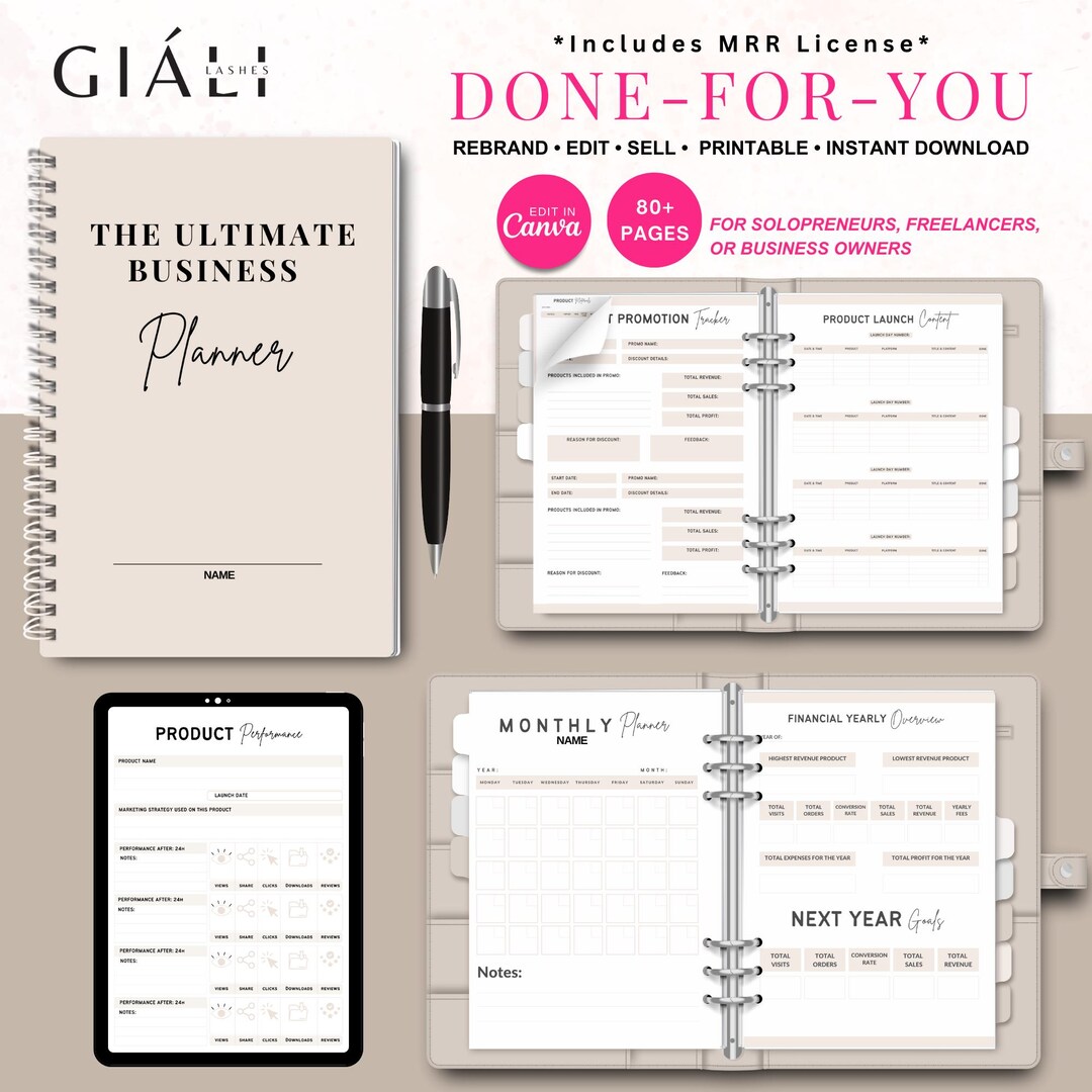 Ultimate Business Planner Bundle | Small Business Planner, Business ...
