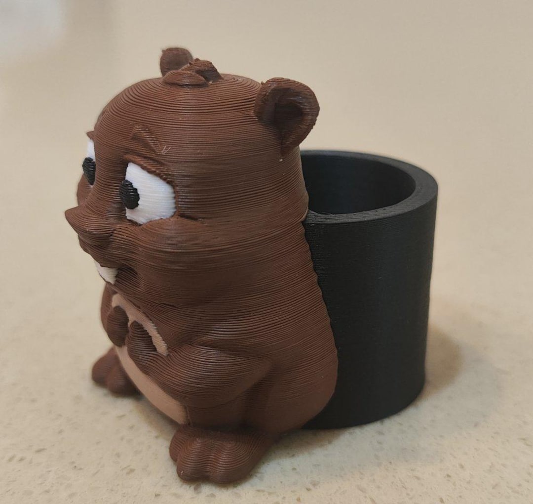 3D Printed Beaver Woggle/neckerhcief Slide: PLA Figurine - Etsy