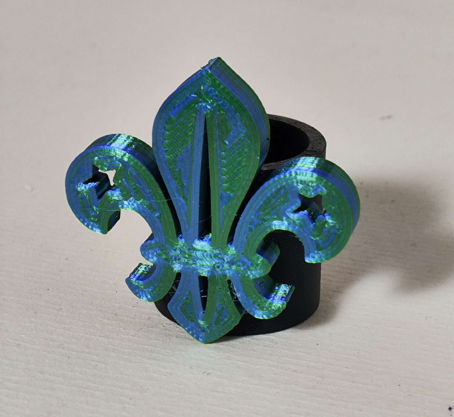 Fleur De Lys Scout Woggle/neckerchief Slide - Etsy