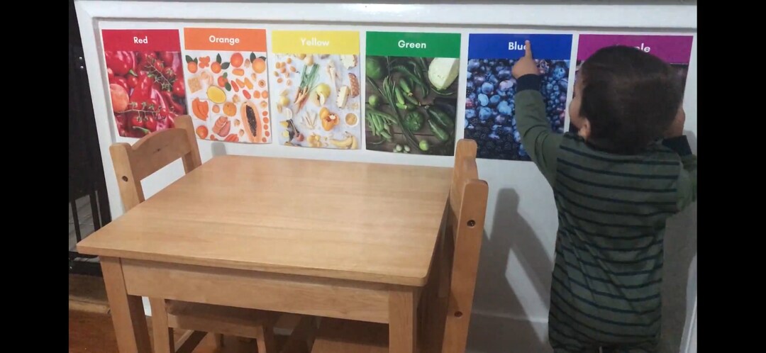 Vibrant Colors Educational Poster Set for Kids - Etsy