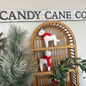 Candy Cane Co Sign, Candy Cane Wood Sign, Christmas Decor, Holiday Sign ...