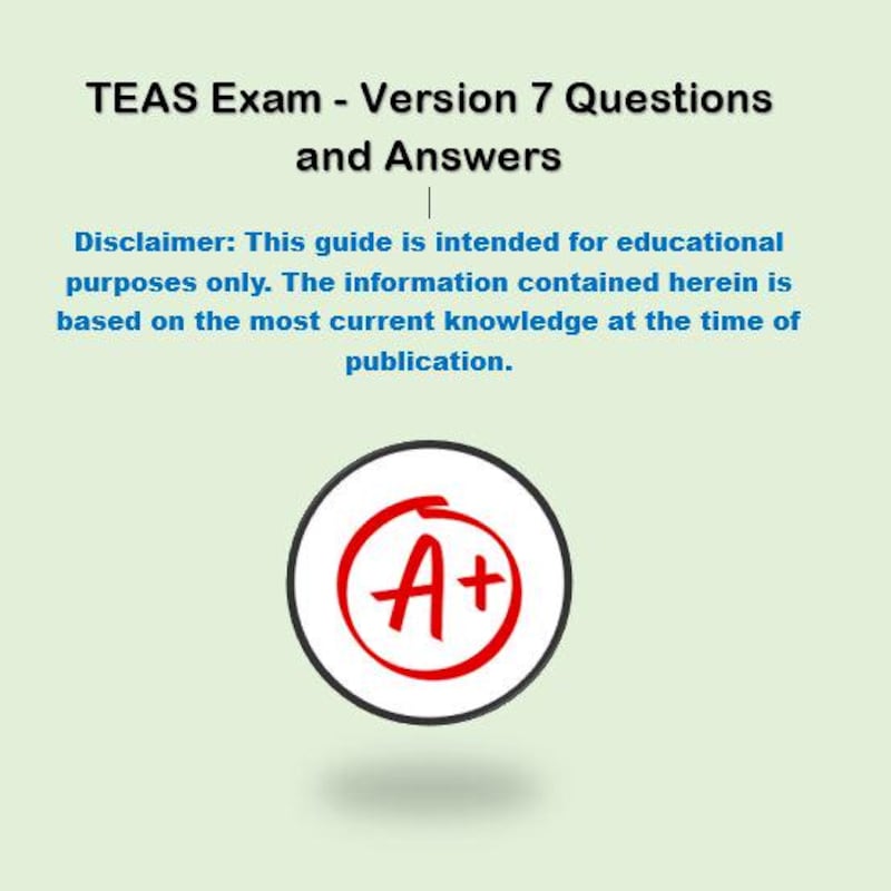 Teas Test Study Guide - Etsy