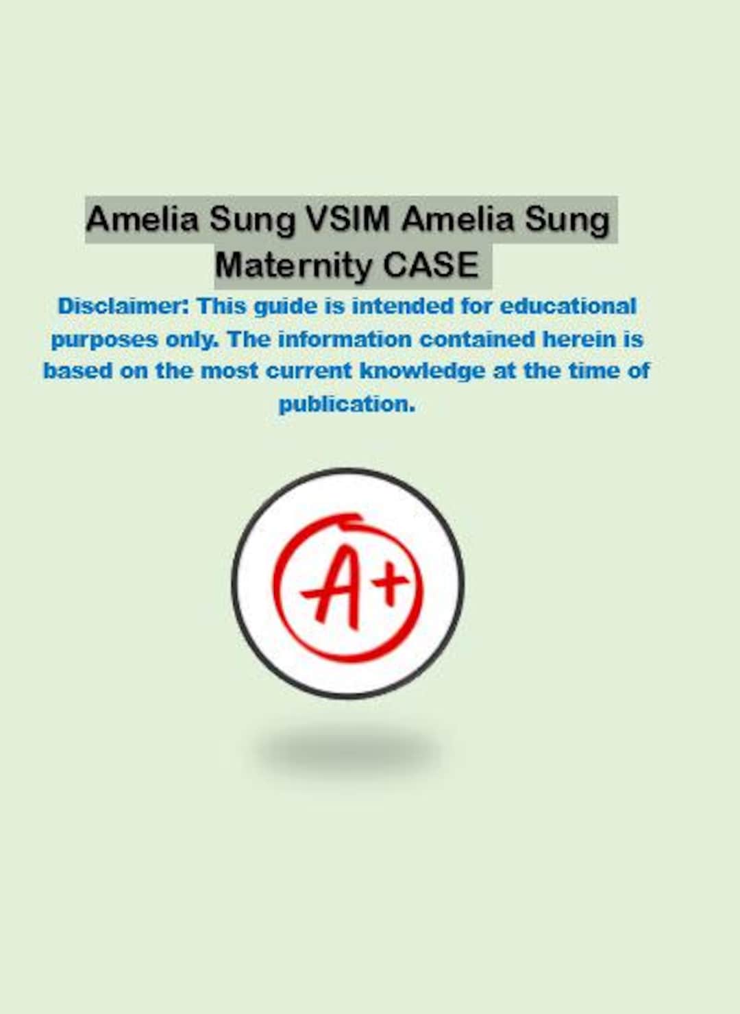 Amelia Sung VSIM Amelia Sung Maternity CASE - Etsy