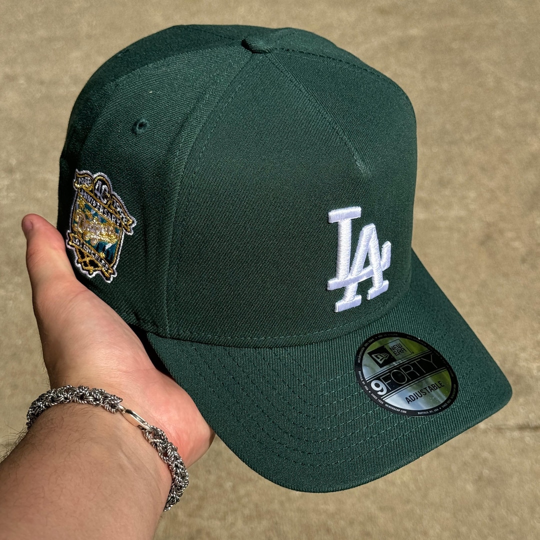 Green Los Angeles Dodgers 40th Anniversary Adjustable 9forty New Era ...