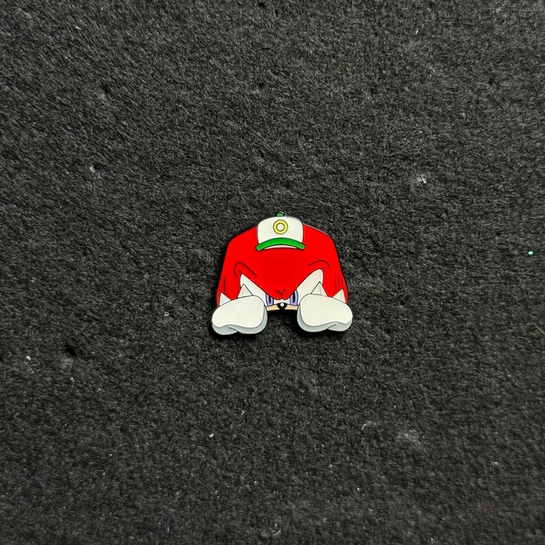 Red OG Knuckles Peeker Pin - Etsy