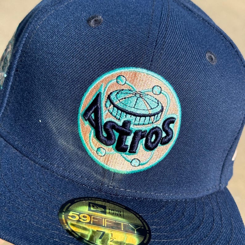 Navy Houston Astros 1986 the Astrodome 59fifty New Era Fitted Hat Cap ...