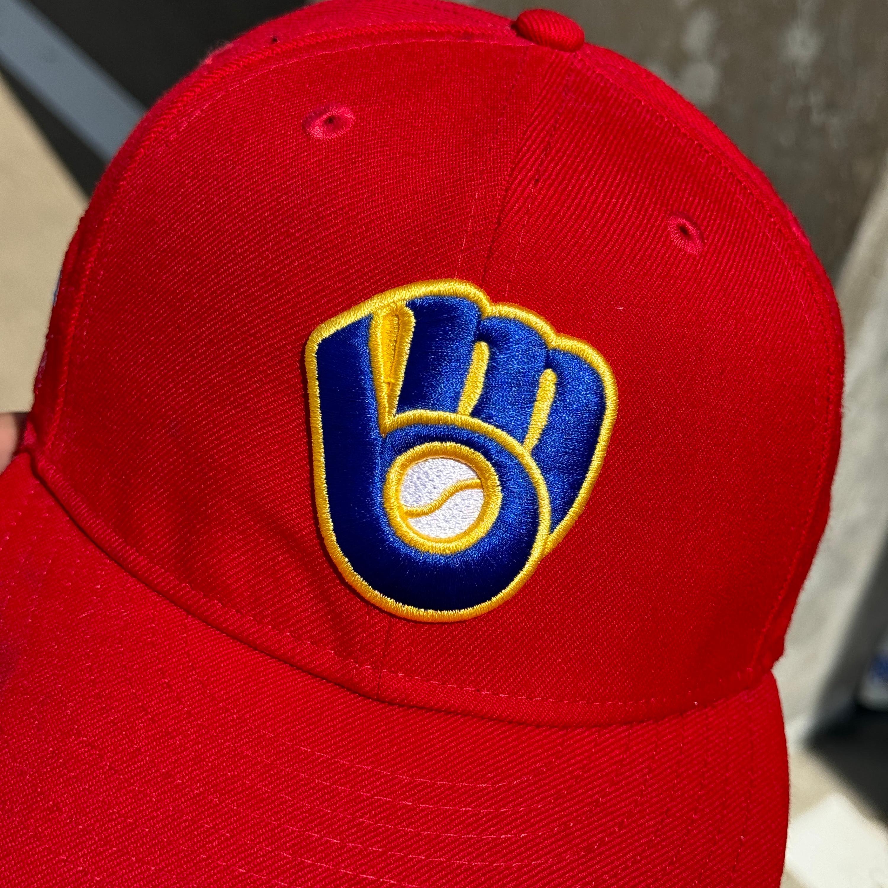 USED 7 Red Milwaukee Brewers 1982 World Series 59fifty New USED 7 Red Milwaukee Brewers 1982 World Series 59fifty New