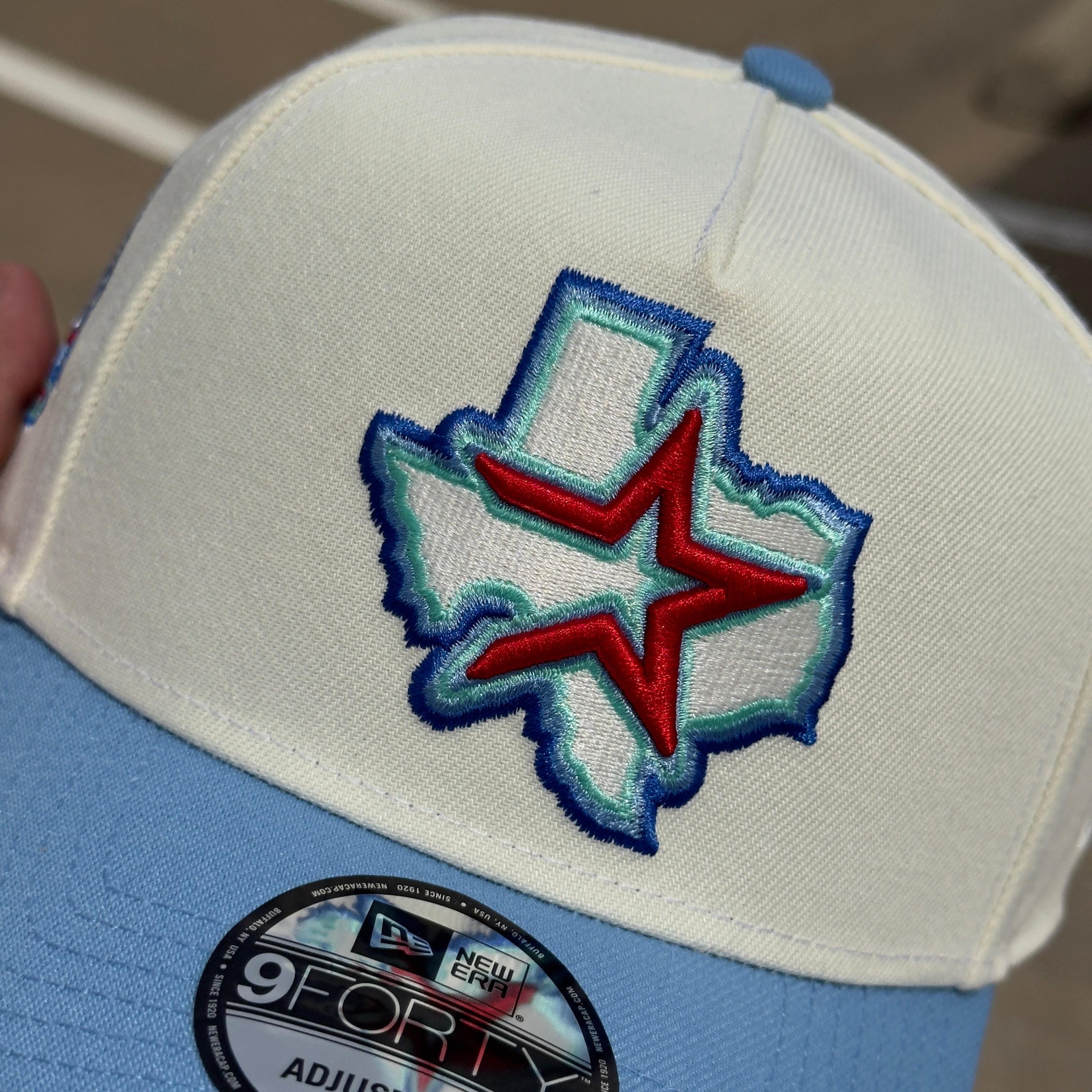 Chrome Houston Astros 45th Anniversary Blue New Era A-frame Adjustable ...