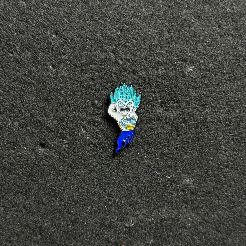 Blue DBZ Vegeta Ghost Graphic Pin - Etsy