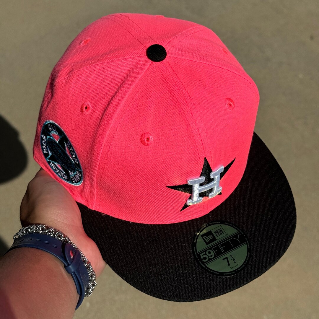 Pink Houston Astros 1968 All Star Game 59fifty New Era Fitted Hat Cap ...