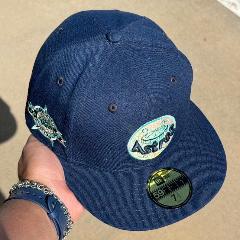Navy Houston Astros 1986 the Astrodome 59fifty New Era Fitted Hat Cap ...