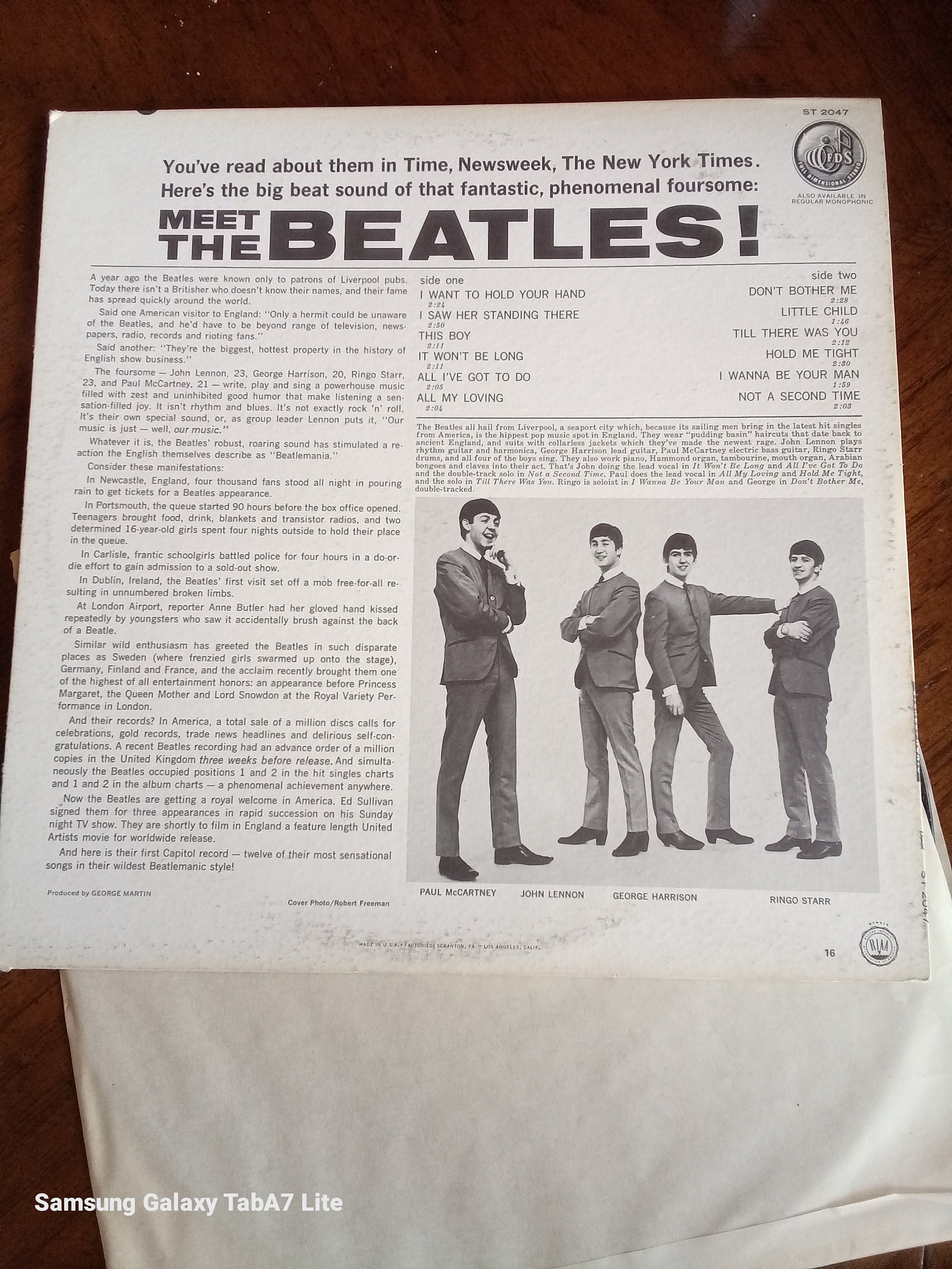RARE ORIGINAL Vintage "meet the Beatles" ALBUM - Etsy