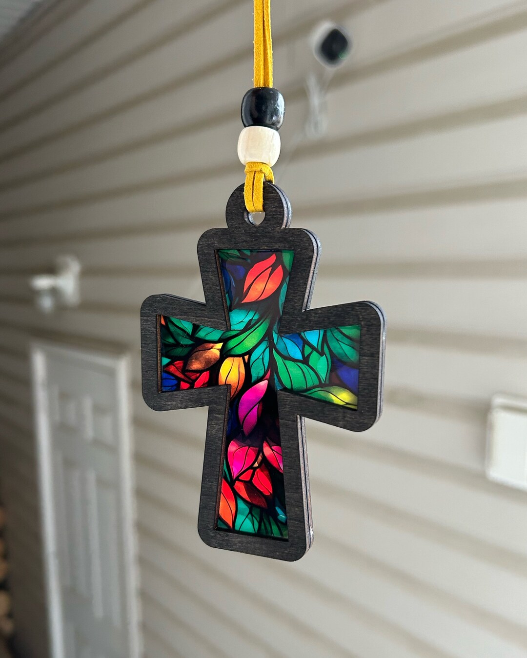 Cross Rear View Mirror Car Charm Svg File - Etsy