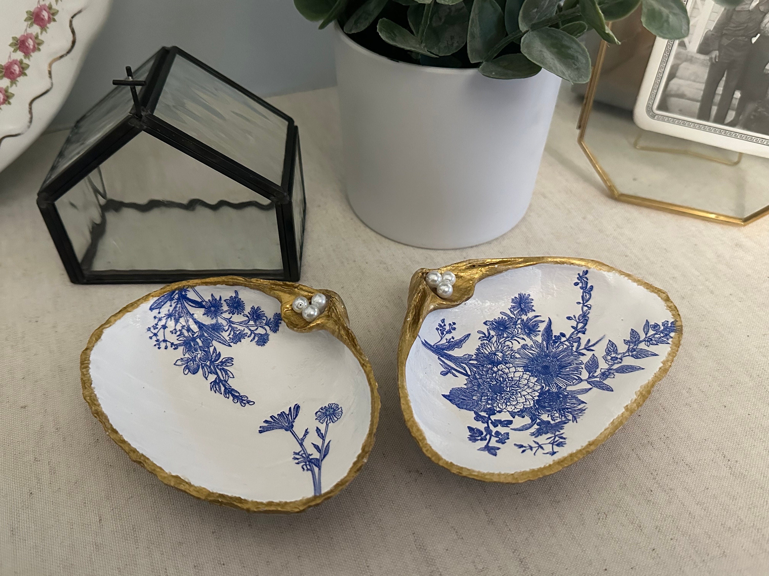 Decorative Clam Shell Floral - Etsy