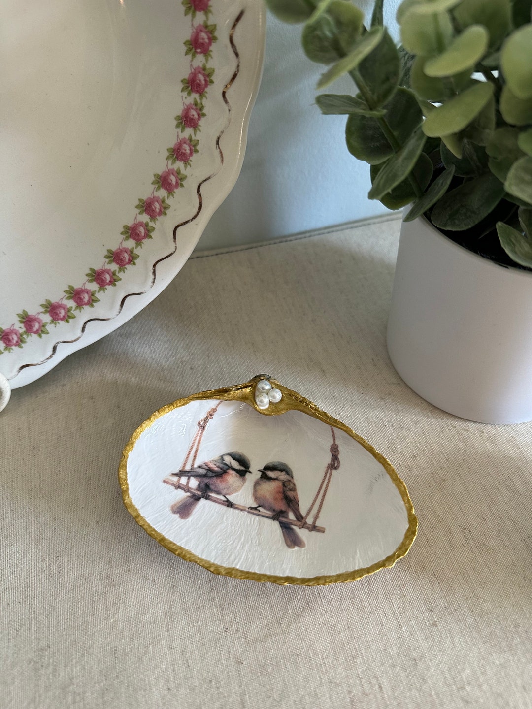 Decorative Clam Shell Birds - Etsy