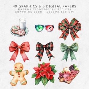 Christmas Movie Night Clipart: Cozy Pajama Art (digital Download) - Etsy