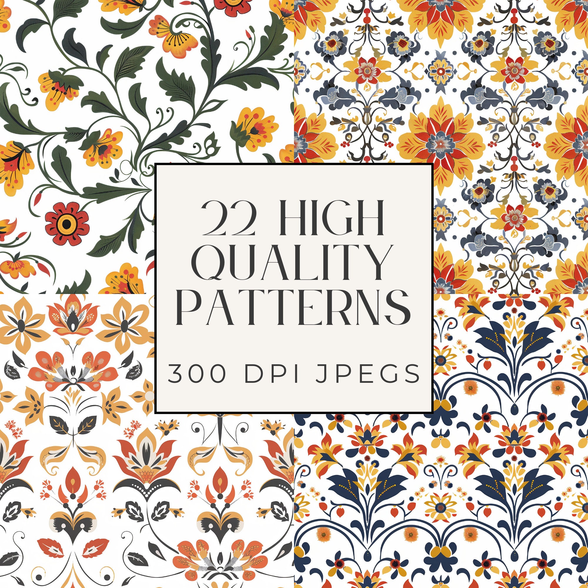 Autumn Digital Paper Set, Watercolor Autumn Leaves Digital Paper Pack ...