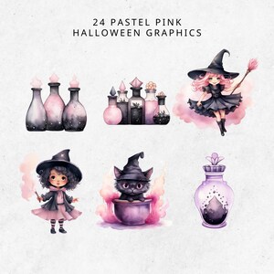Pastel Pink Halloween Clipart, Pink Halloween Ghost Clipart, Pink ...