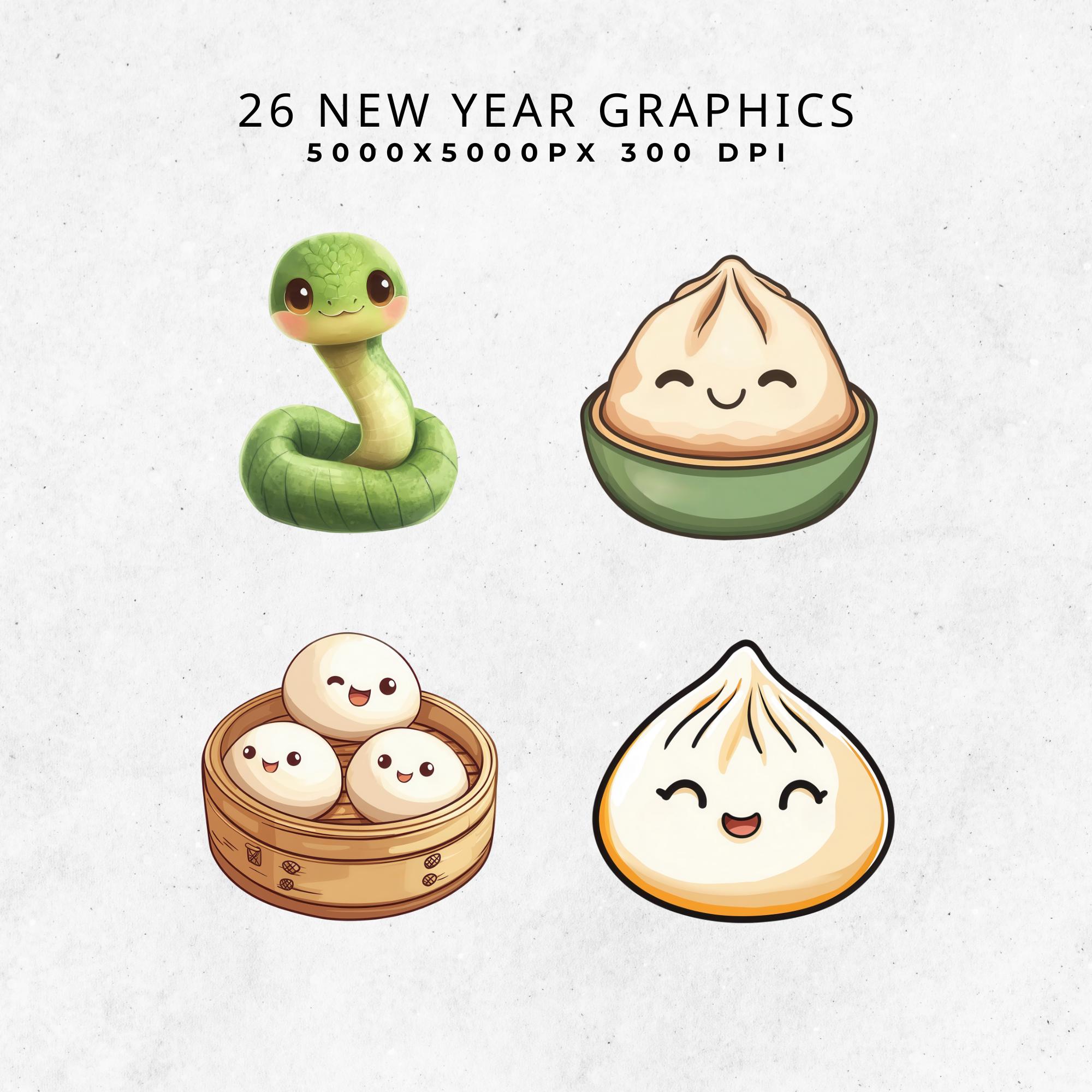 Chinese New Year 2025 Clipart, Chinese New Year Snake Clipart, Year of ...