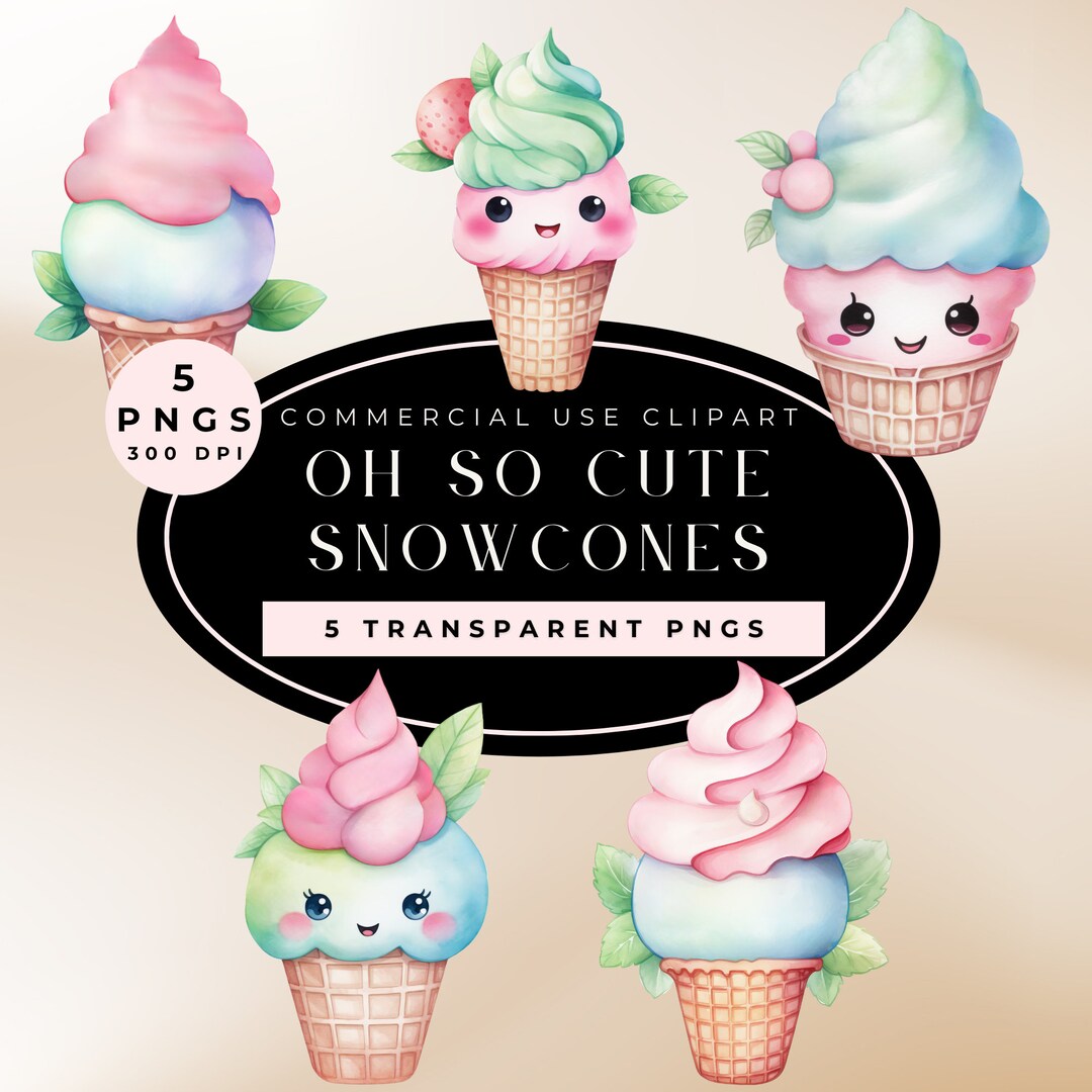 Snow Cone Clipart, Snow Cones Clip Art, Snowcone Graphic Tee ...