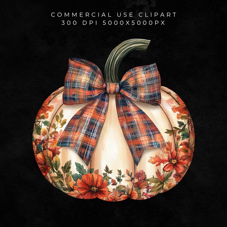 Plaid Pumpkin PNG, Thanksgiving Clipart, Plaid Pumpkin Clipart, Fall ...