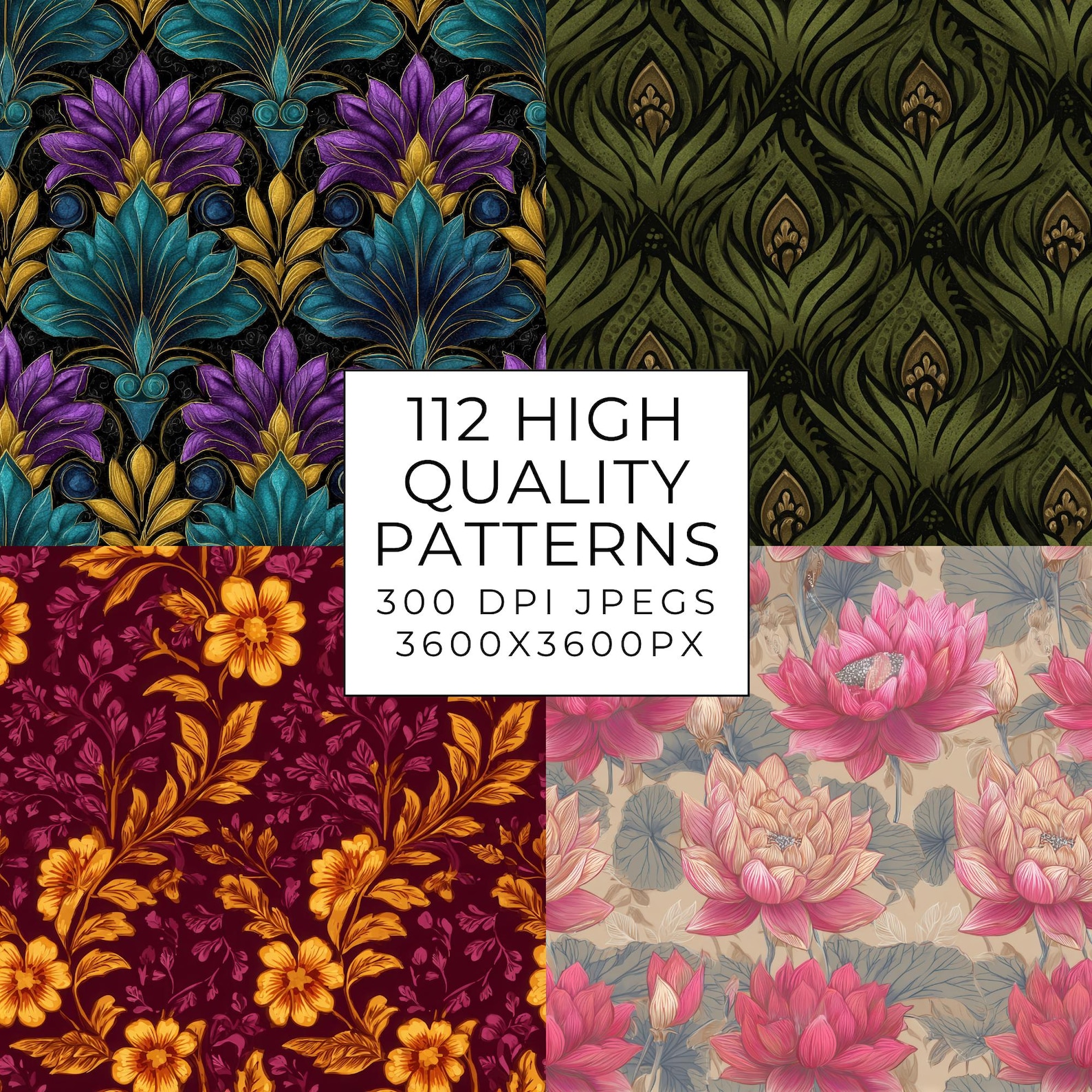 Balinese Batik Digital Paper Pack: Scrapbooking & Crafts (12x12 Inch ...