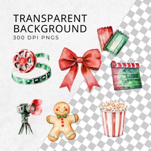 Christmas Movie Night Clipart: Cozy Pajama Art (digital Download) - Etsy