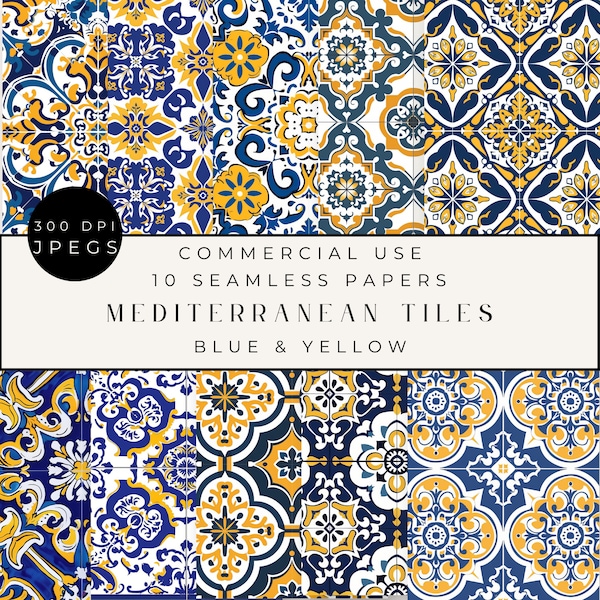 Mediterranean Tile - Etsy