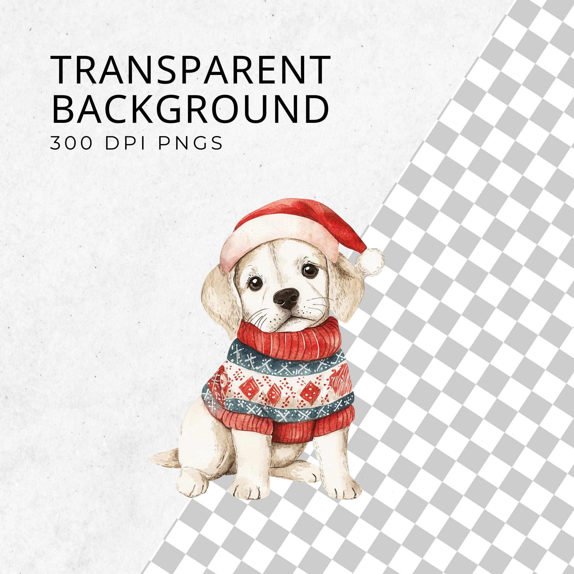 Watercolor Christmas Dogs Clipart: Festive Puppies Bundle (digital ...