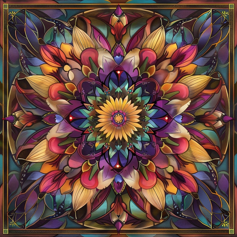 Mandala Clipart, Mandala Background Papers, Mandala Patterns, Printable ...