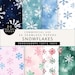 Watercolor Snowflake Digital Papers: Seamless Christmas Patterns ...