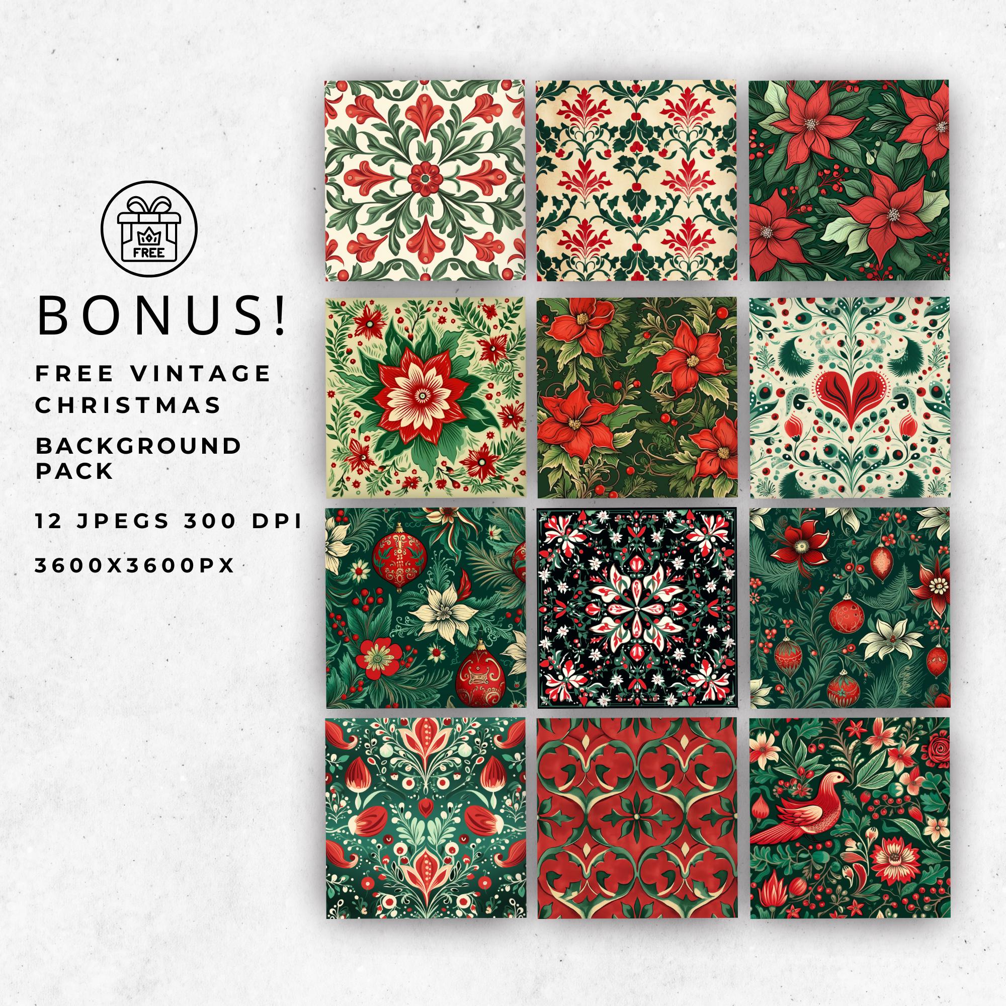 Gold & Baby Blue Christmas Digital Paper: Seamless Holiday Patterns ...
