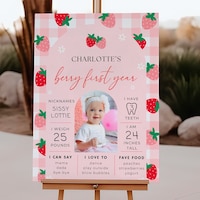 Berry First Birthday Milestone Cards, Berry Sweet First Birthday ...