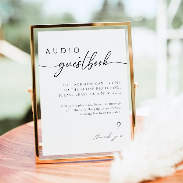 Audio Guestbook Sign - Etsy