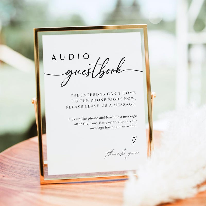 Audio Guestbook Sign - Etsy